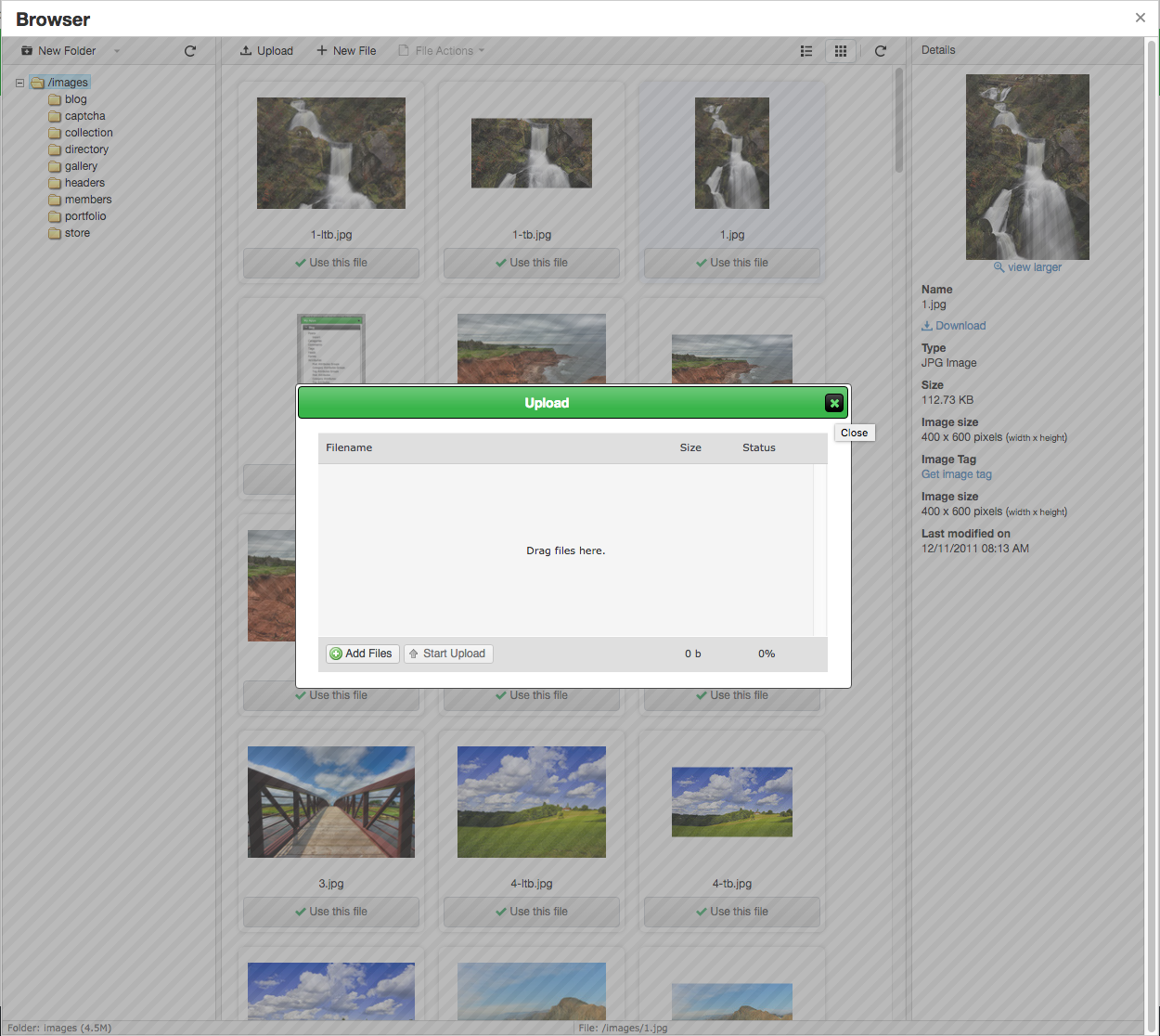 Adding / Editing Images | Branch CMS Documentation