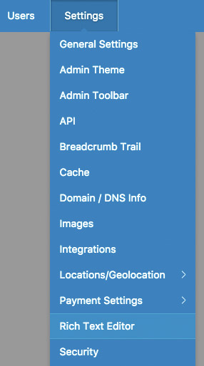 Rich Text Editor Settings | Branch CMS Documentation