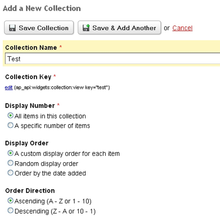Collections | Branch CMS Documentation